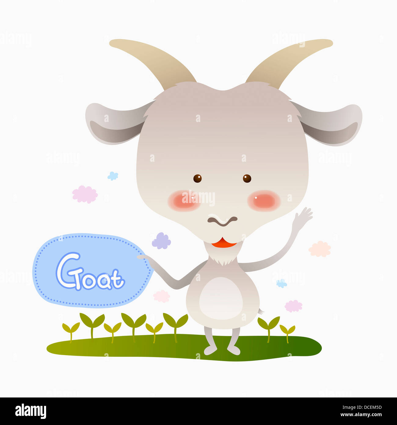 illustration of goat Stock Photo - Alamy