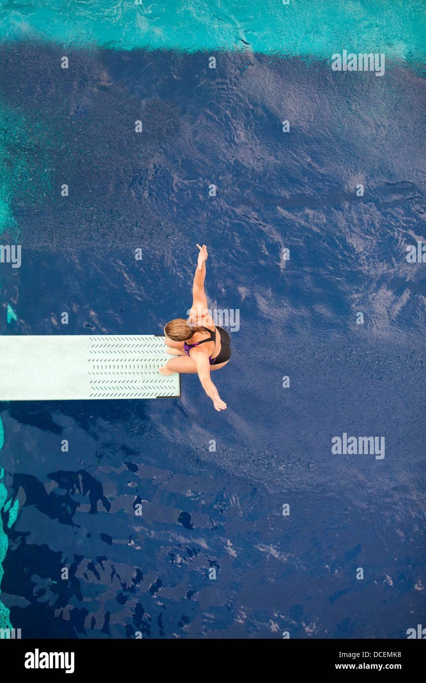 High Diving Board At Pool High Resolution Stock Photography and Images ...
