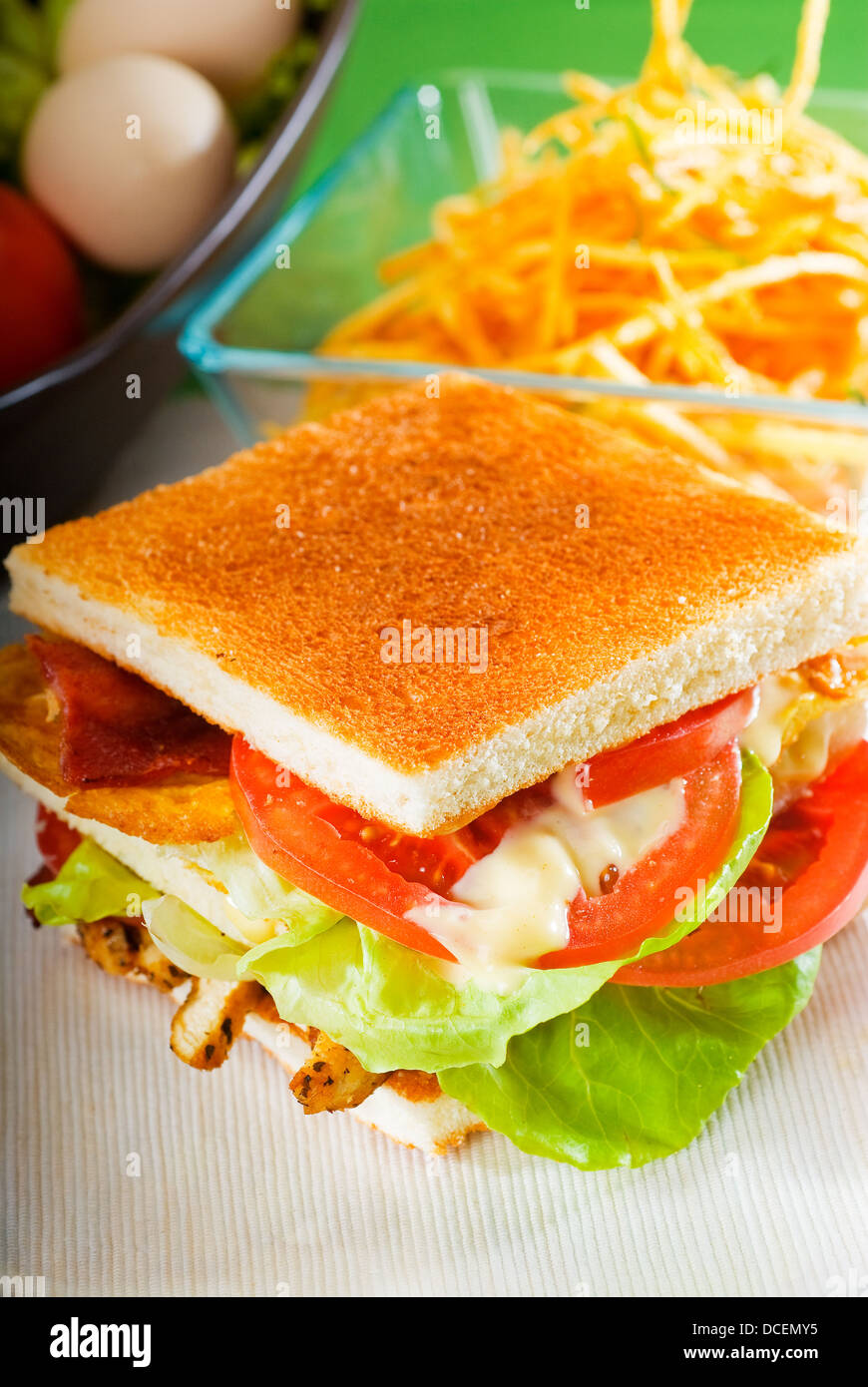 Fried chicken club hi-res stock photography and images - Alamy