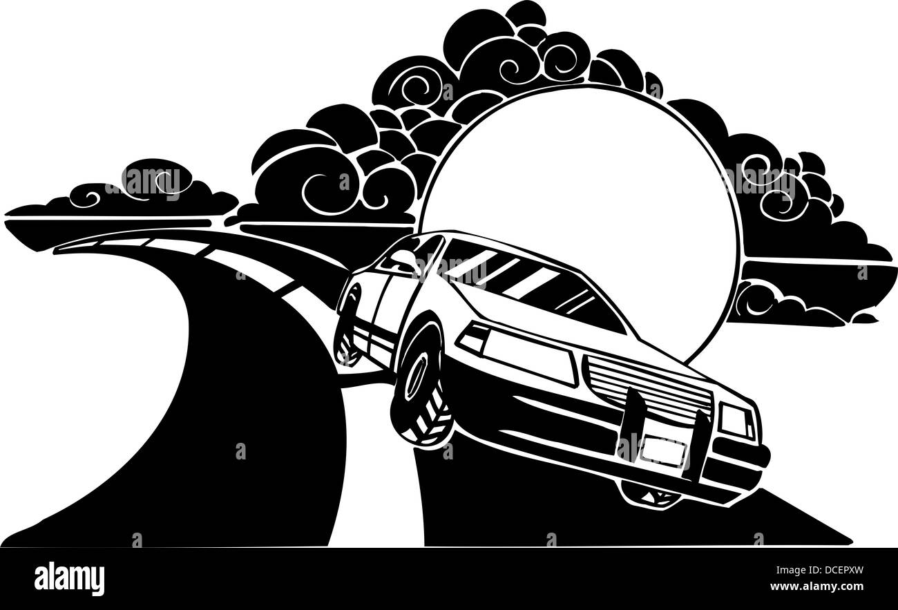 Racing car. Vinyl-ready design Stock Photo - Alamy