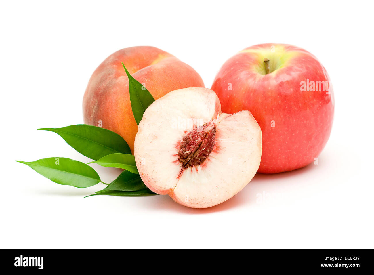 peach and apple Stock Photo - Alamy