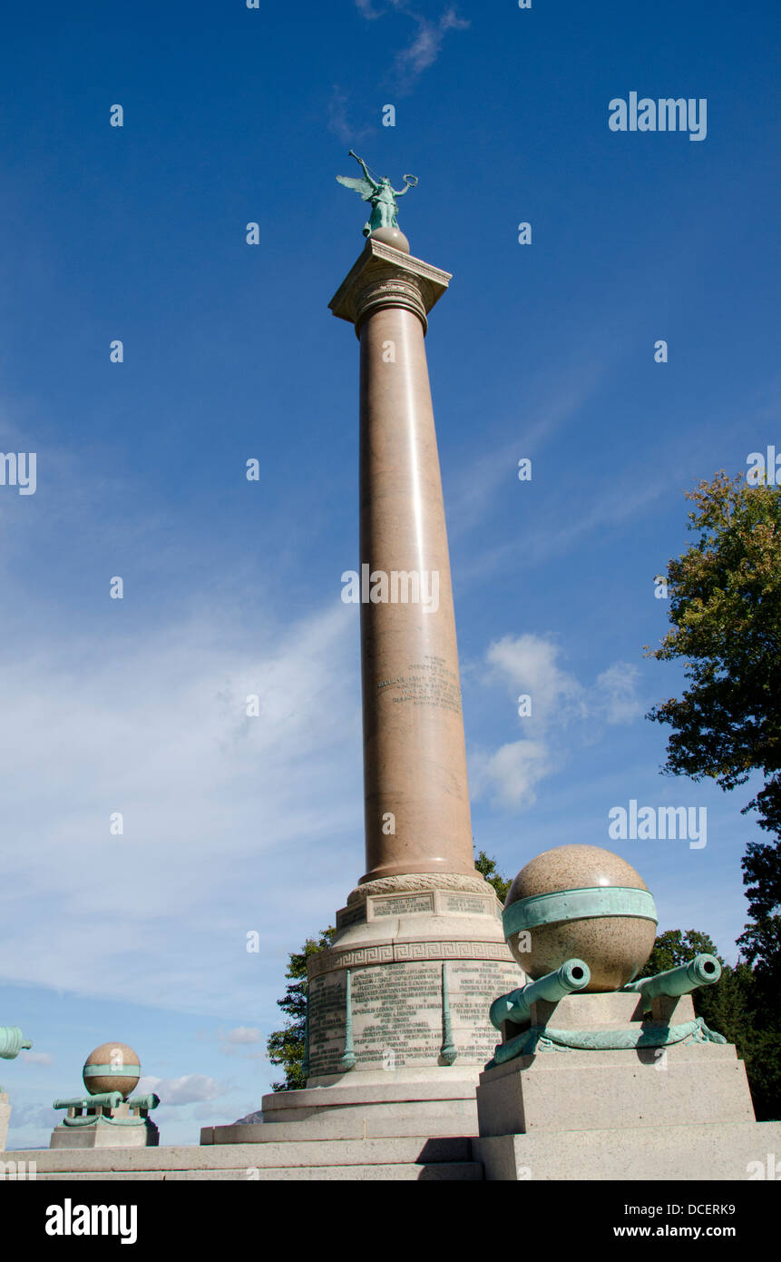 New York, West Point US Military Academy, Trophy Point. Battle Monument ...