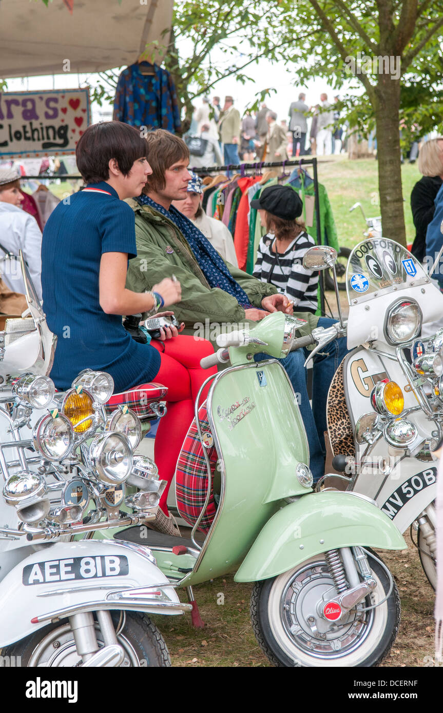 Mods mopeds hi-res stock photography and images - Alamy
