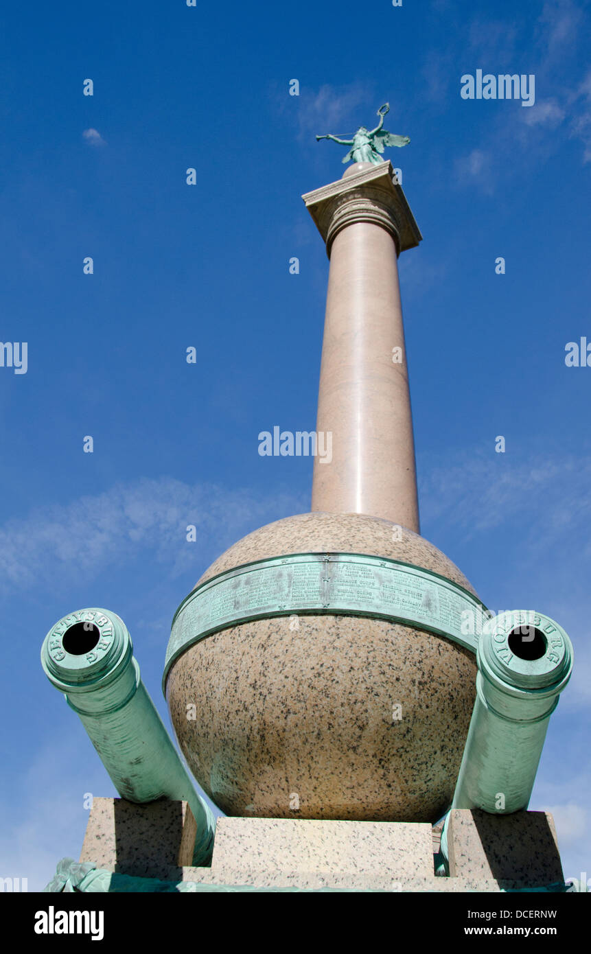 New York, West Point US Military Academy, Trophy Point. Battle Monument ...
