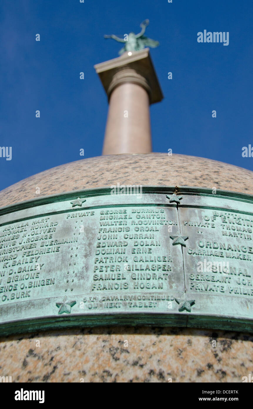New York, West Point US Military Academy, Trophy Point. Battle Monument ...
