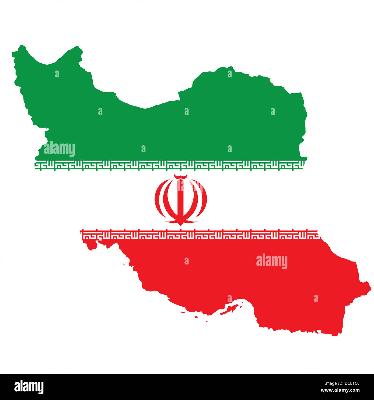 Map iran on green hi-res stock photography and images - Alamy