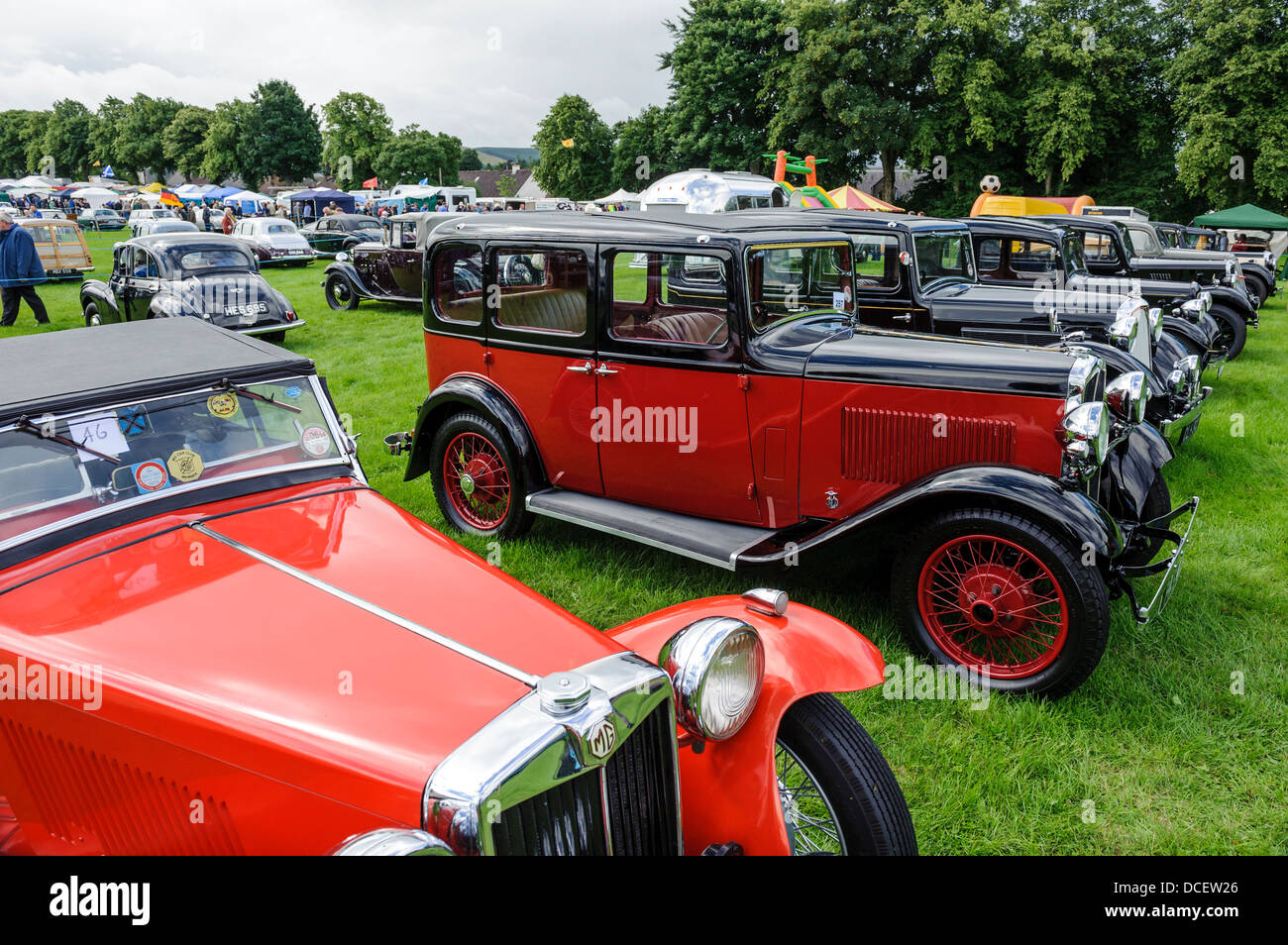 Vintage Car Rally in Biggar, South Lanarkshire, Scotland Stock Photo ...