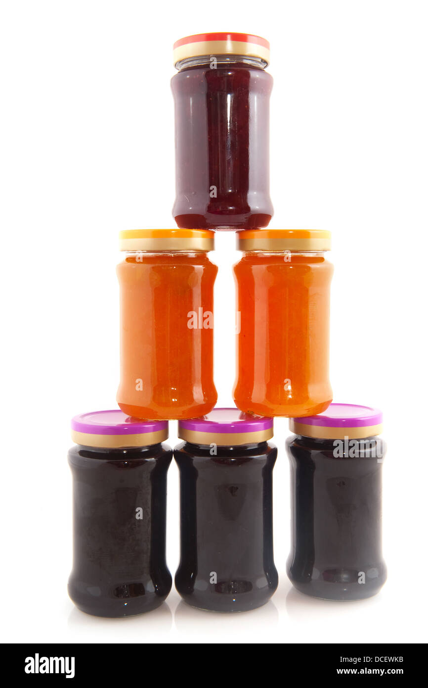 Pots of jam Cut Out Stock Images & Pictures - Alamy