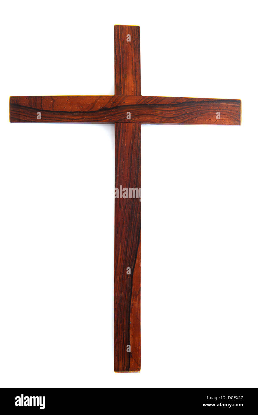 Simple wooden cross Stock Photo - Alamy