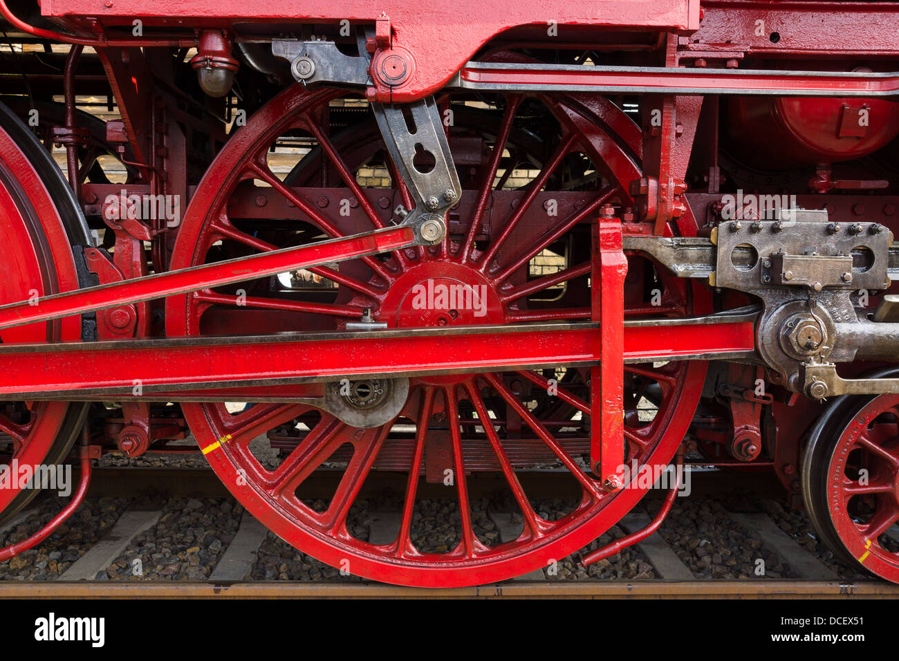 Steam locomotive wheels Stock Photo - Alamy