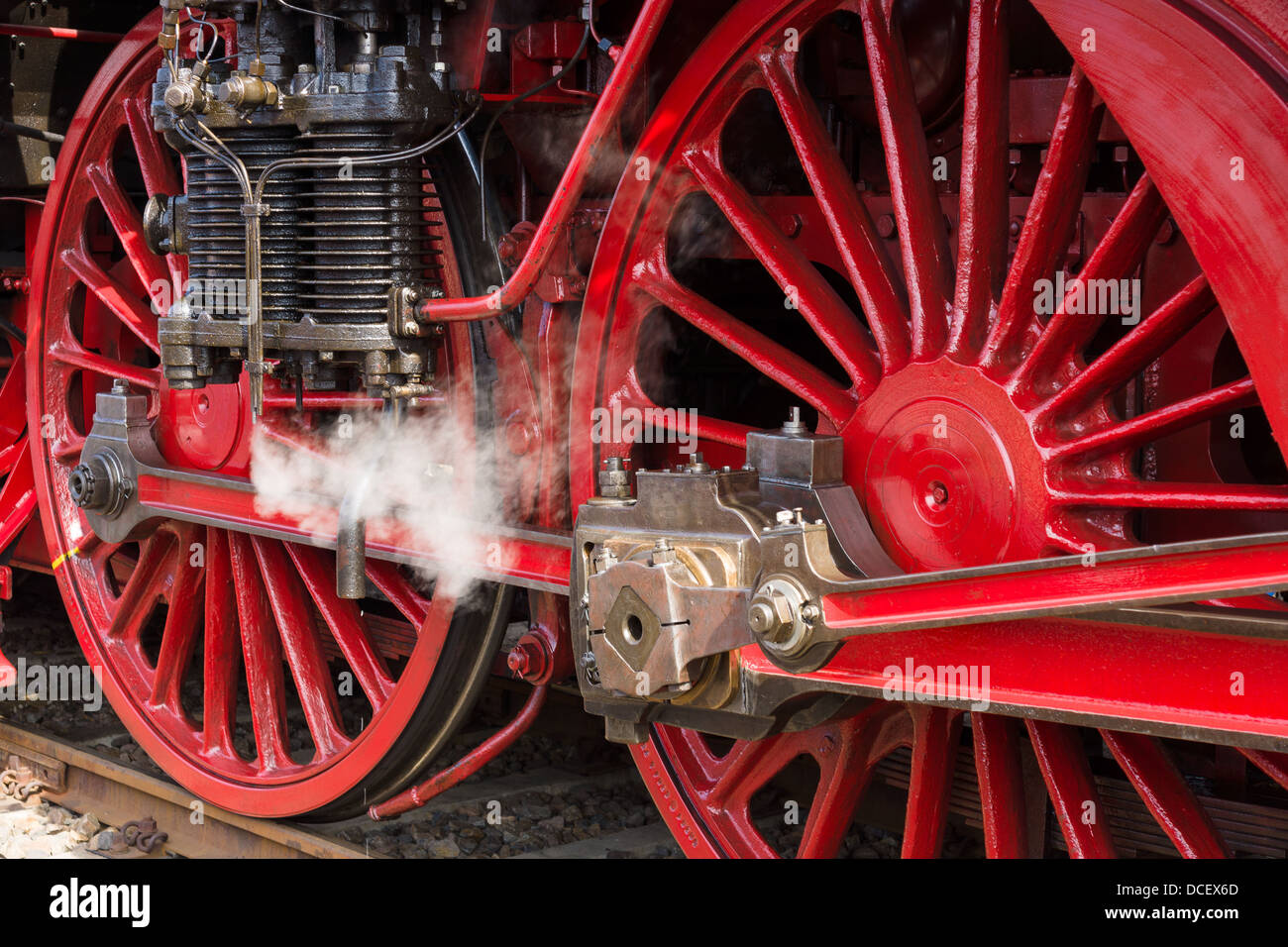 Steam locomotive wheels Stock Photo - Alamy