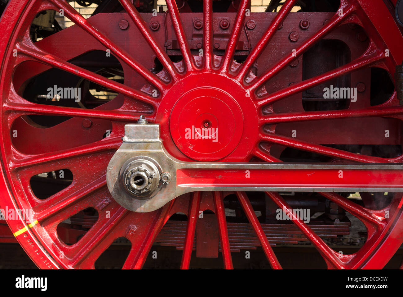 Steam locomotive wheels Stock Photo - Alamy