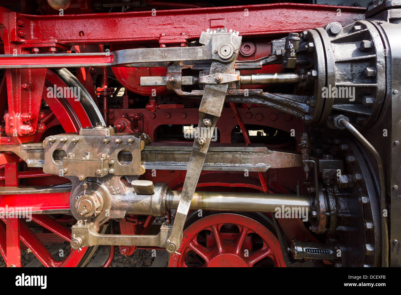 Steam locomotive wheels Stock Photo - Alamy