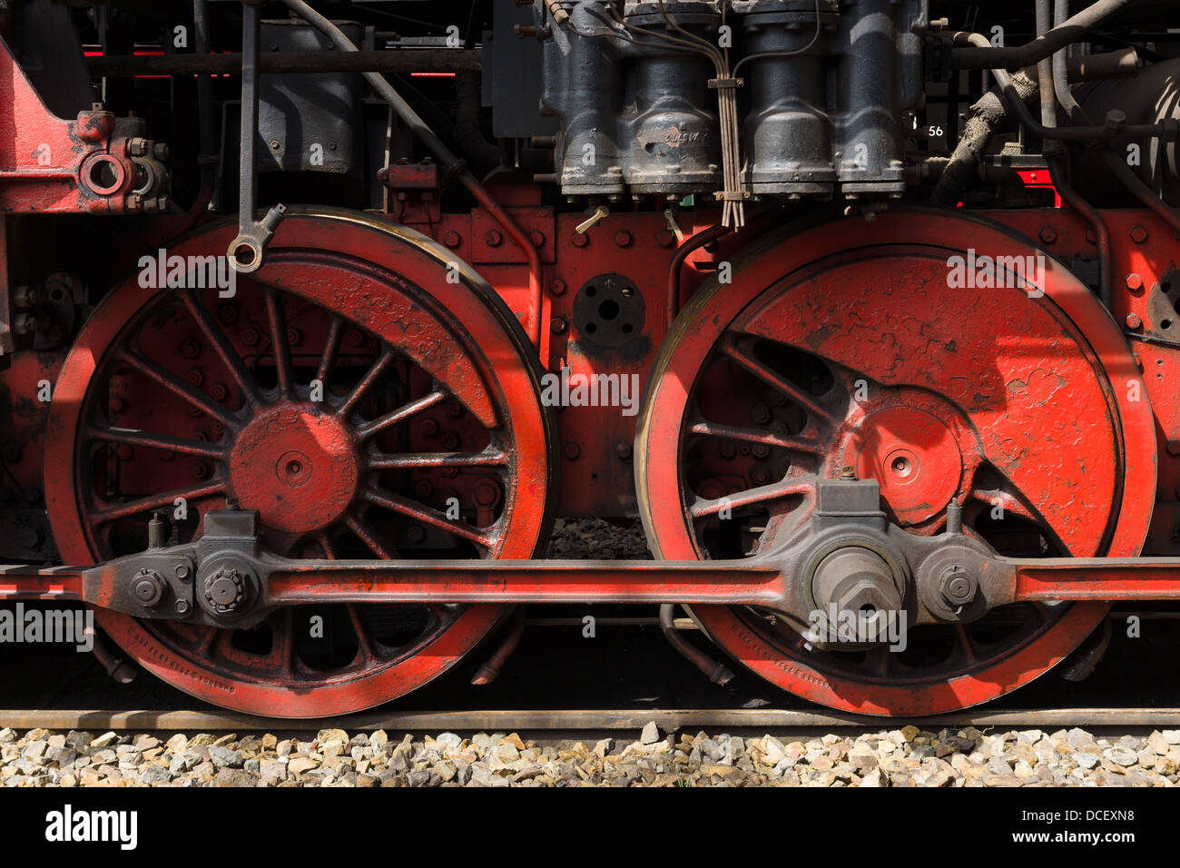 Steam locomotive wheels Stock Photo - Alamy