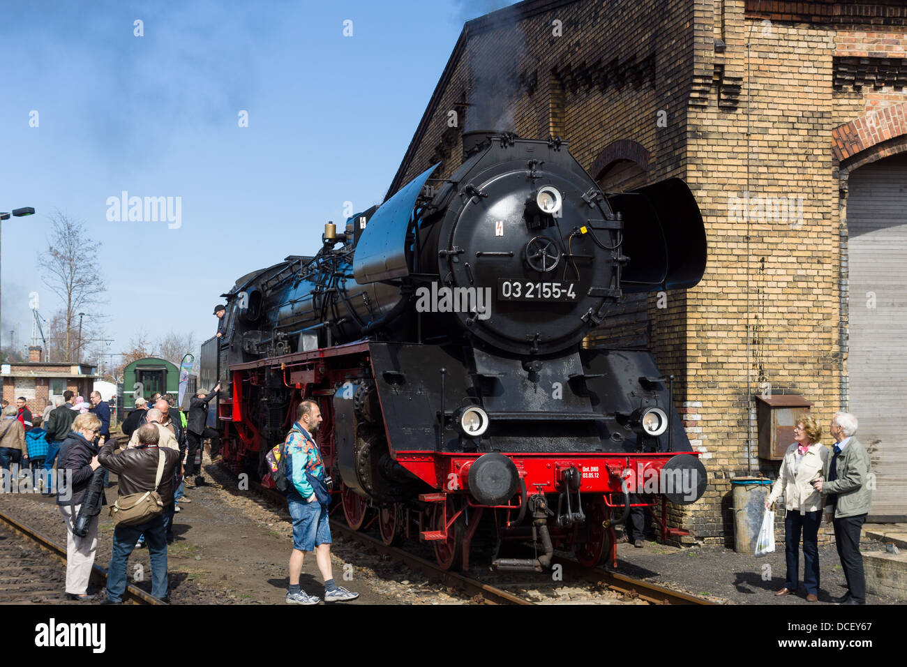 Steam locomotive Borsig 03 2155-4 (DRG Class 03 Stock Photo - Alamy