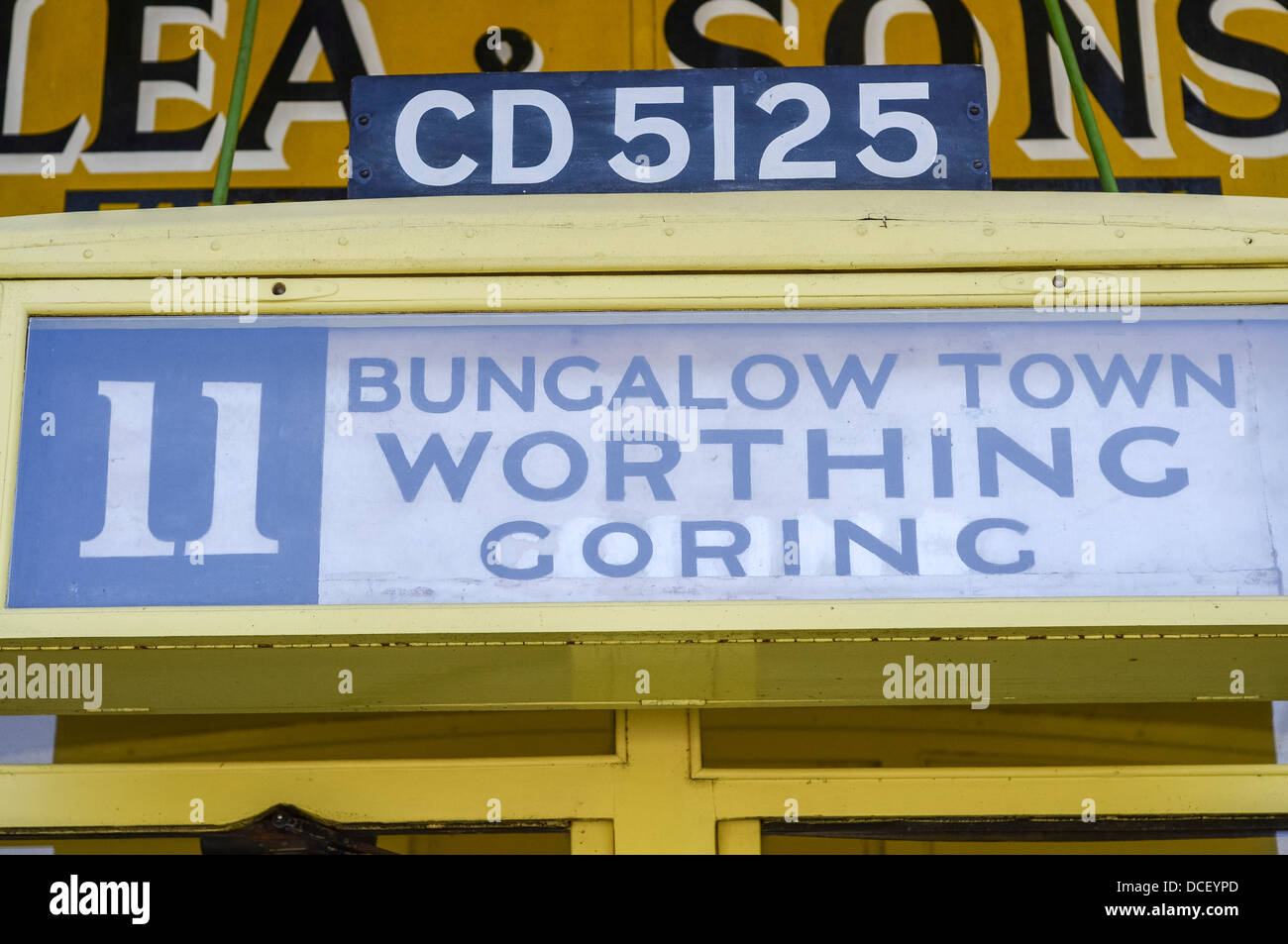 Bus destination sign hi-res stock photography and images - Alamy