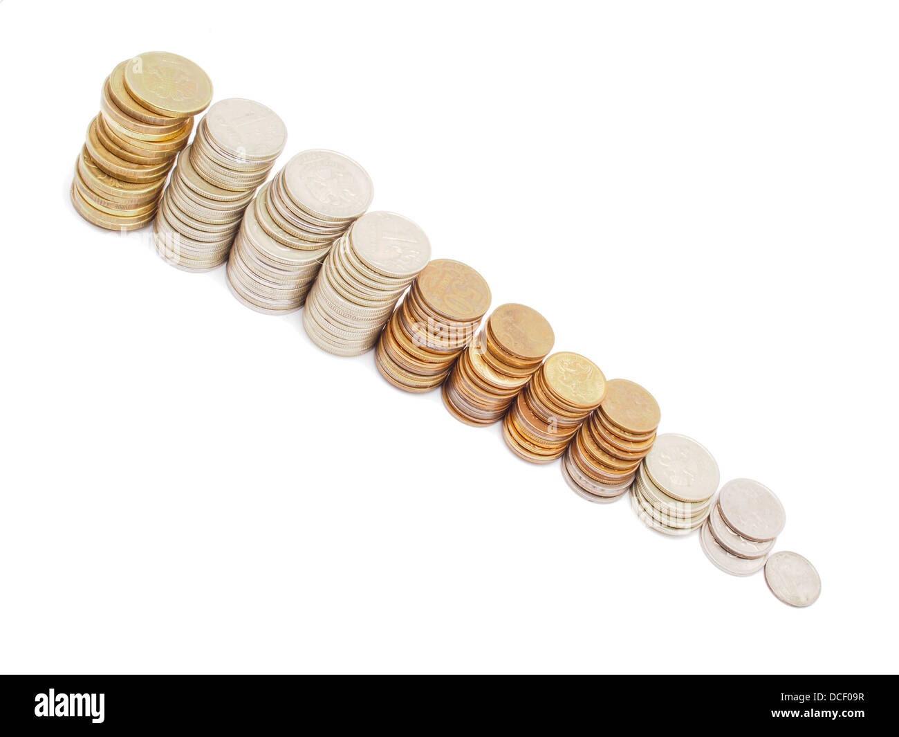 money on a white background Stock Photo - Alamy