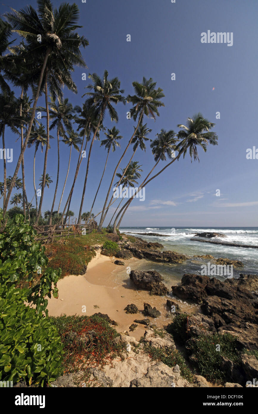 ROCKY BAY & BEACH NEAR TALPE TALPE SRI LANKA 15 March 2013 Stock Photo ...