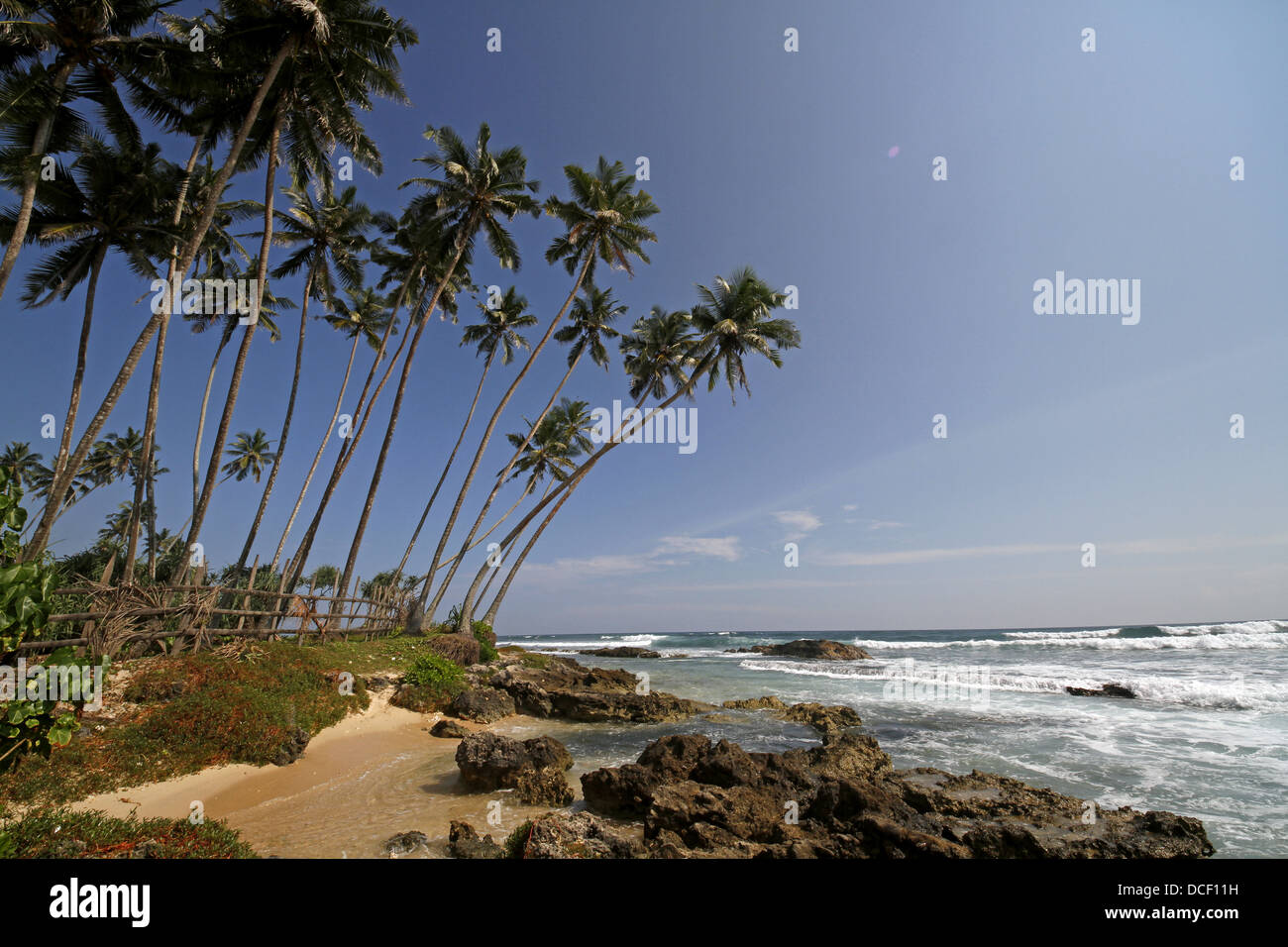 ROCKY BAY & BEACH NEAR TALPE TALPE SRI LANKA 15 March 2013 Stock Photo ...