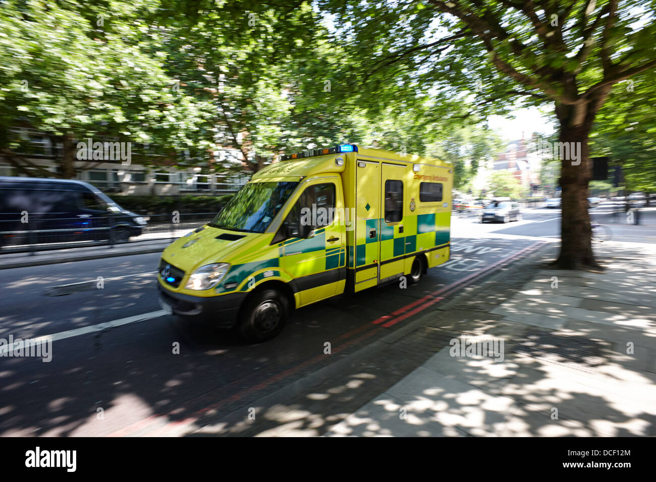 London ambulance service emergency ambulance speeding on call England ...