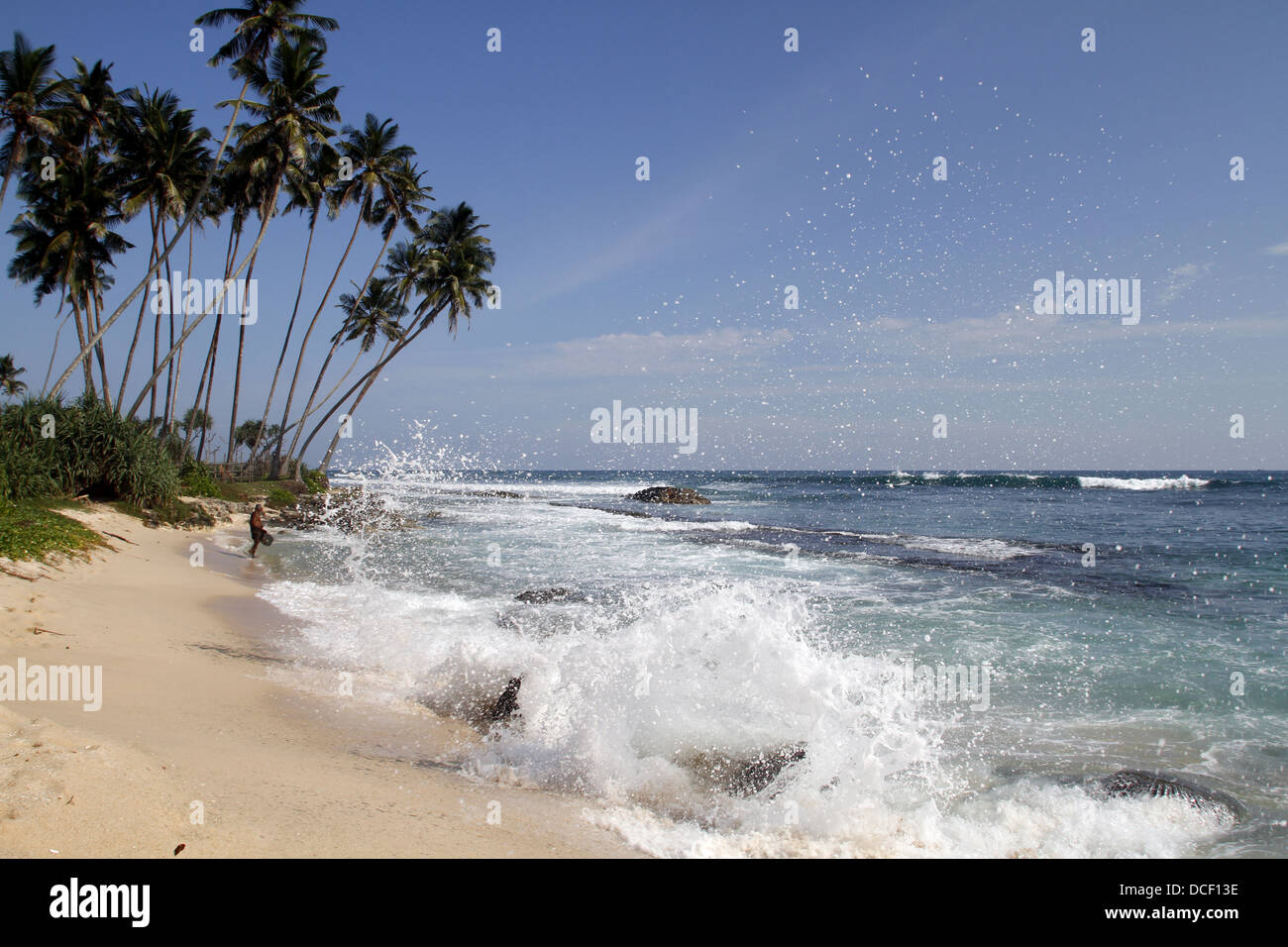 ROCKY BAY & BEACH NEAR TALPE TALPE SRI LANKA 15 March 2013 Stock Photo ...