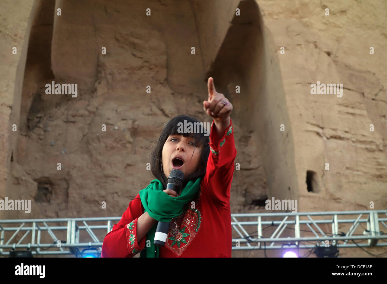 Bamiyan, Afghanistan. 15th Aug, 2013. 12-year-old Afghan singer Farzana ...