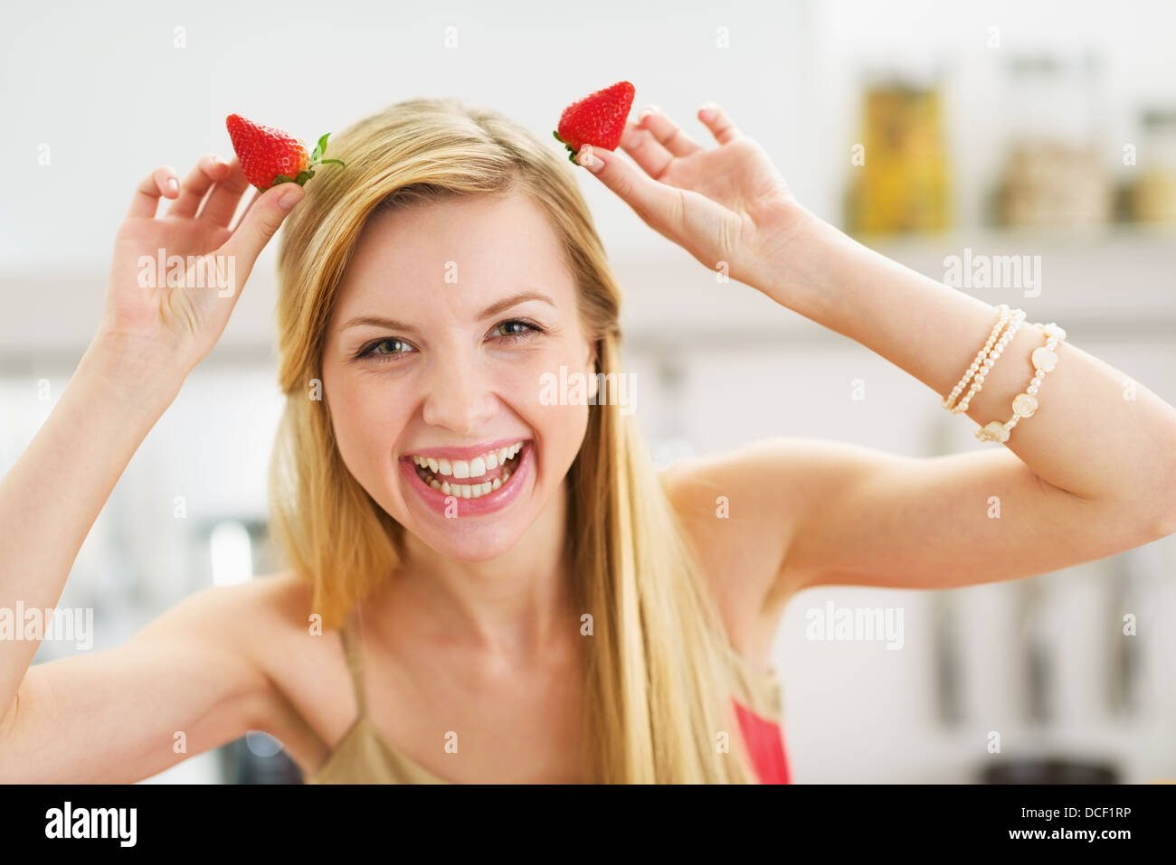 Woman with horns hi-res stock photography and images - Alamy