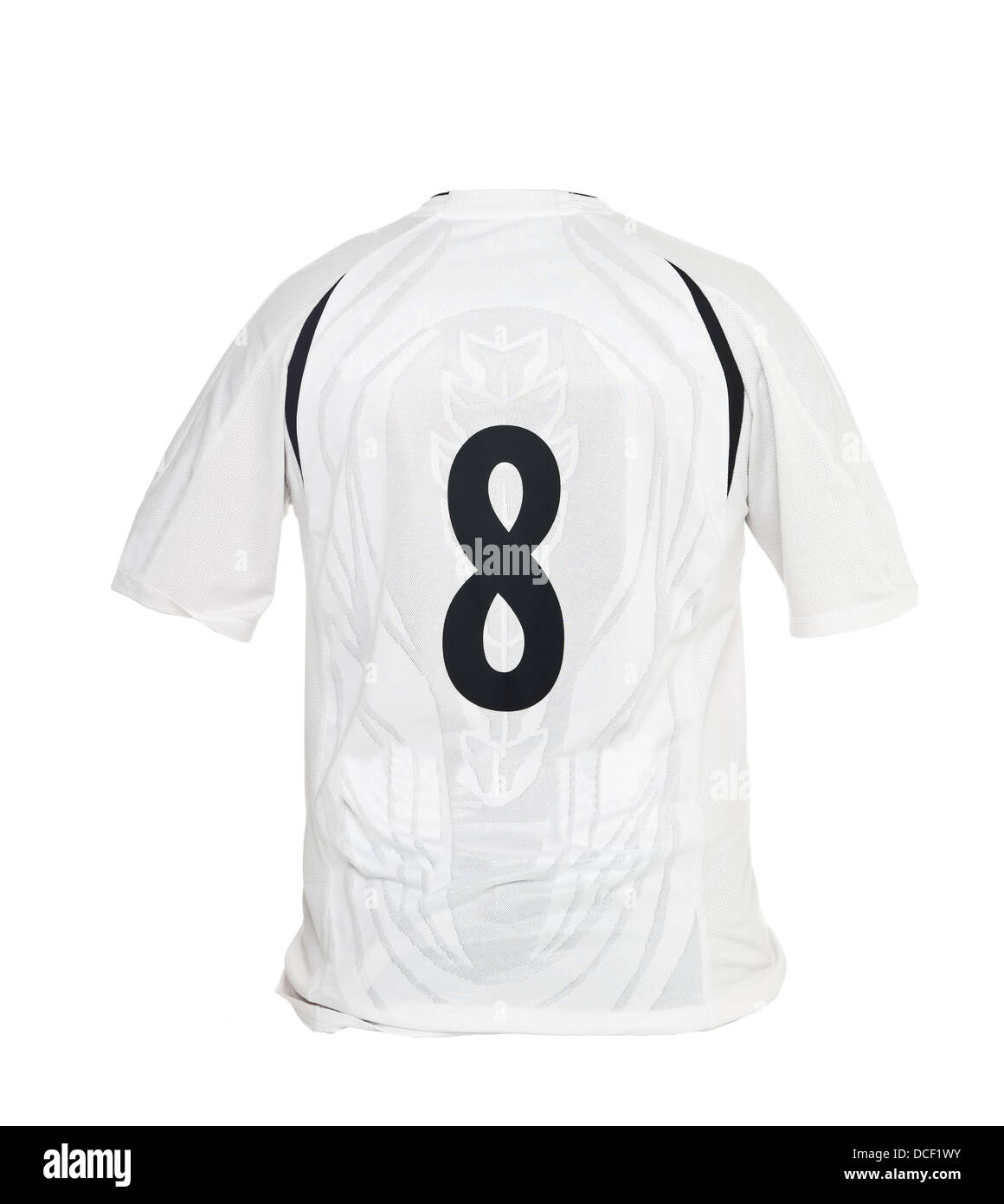 Football shirt with number 8 Stock Photo - Alamy