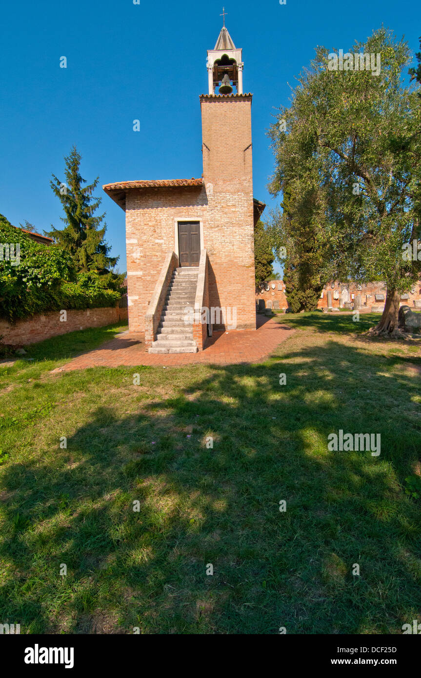 Venice Italy Torcello ancient belltower with staircase view Stock Photo ...