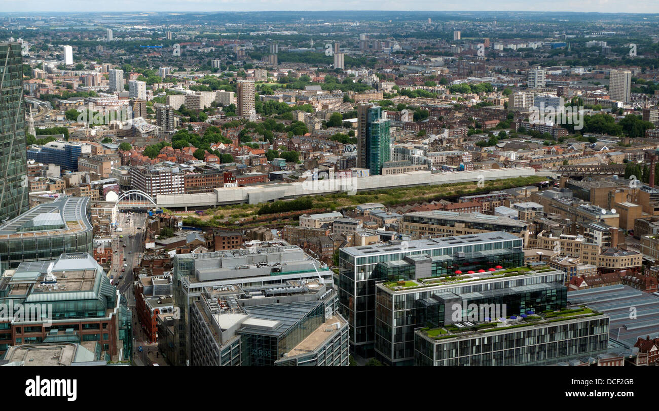 Spitalfields market aerial hi-res stock photography and images - Alamy