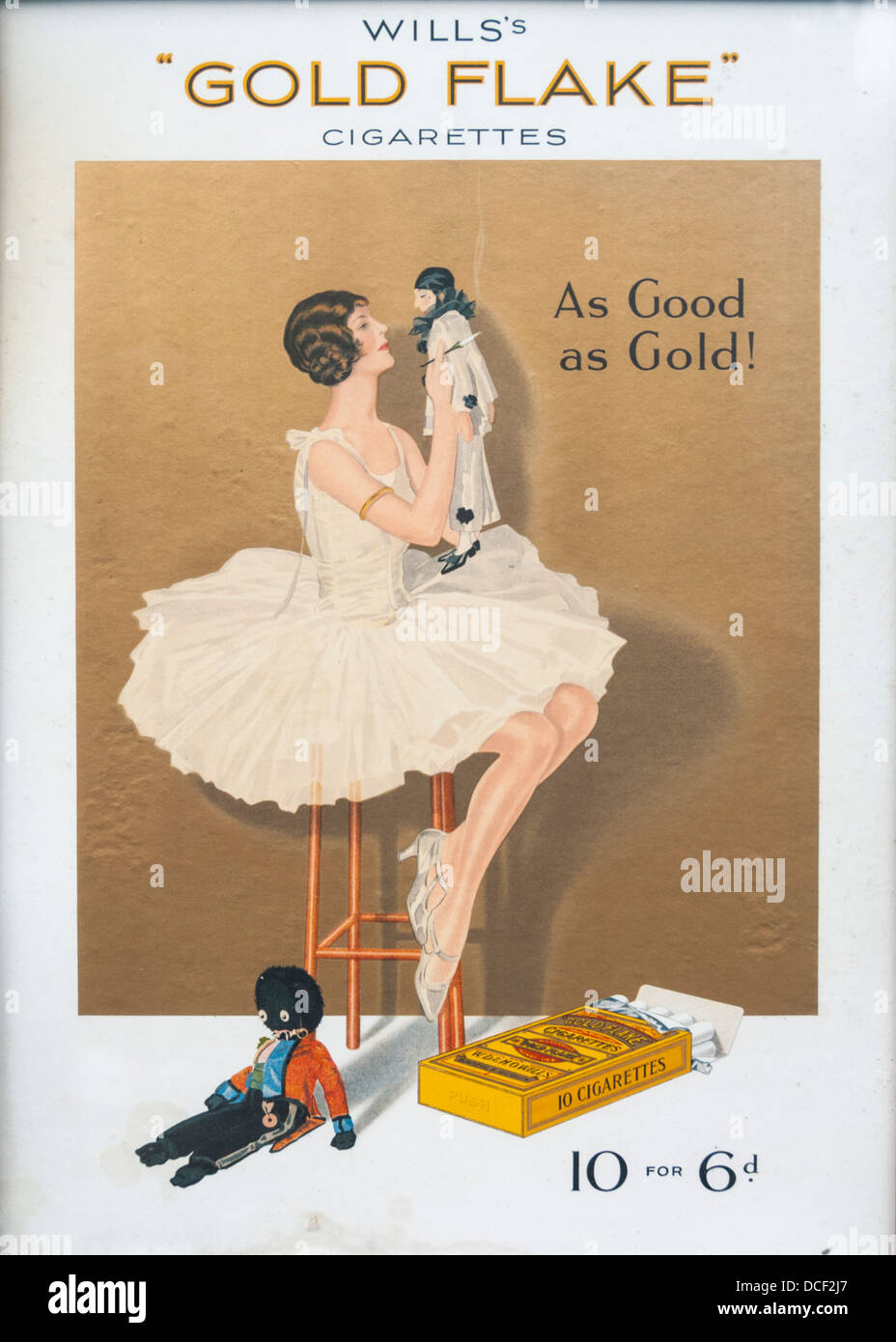 Gold Flake Advert Stock Photo - Alamy