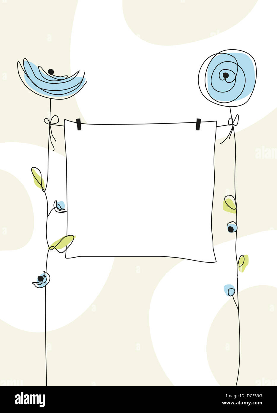 birth greeting card Stock Photo - Alamy
