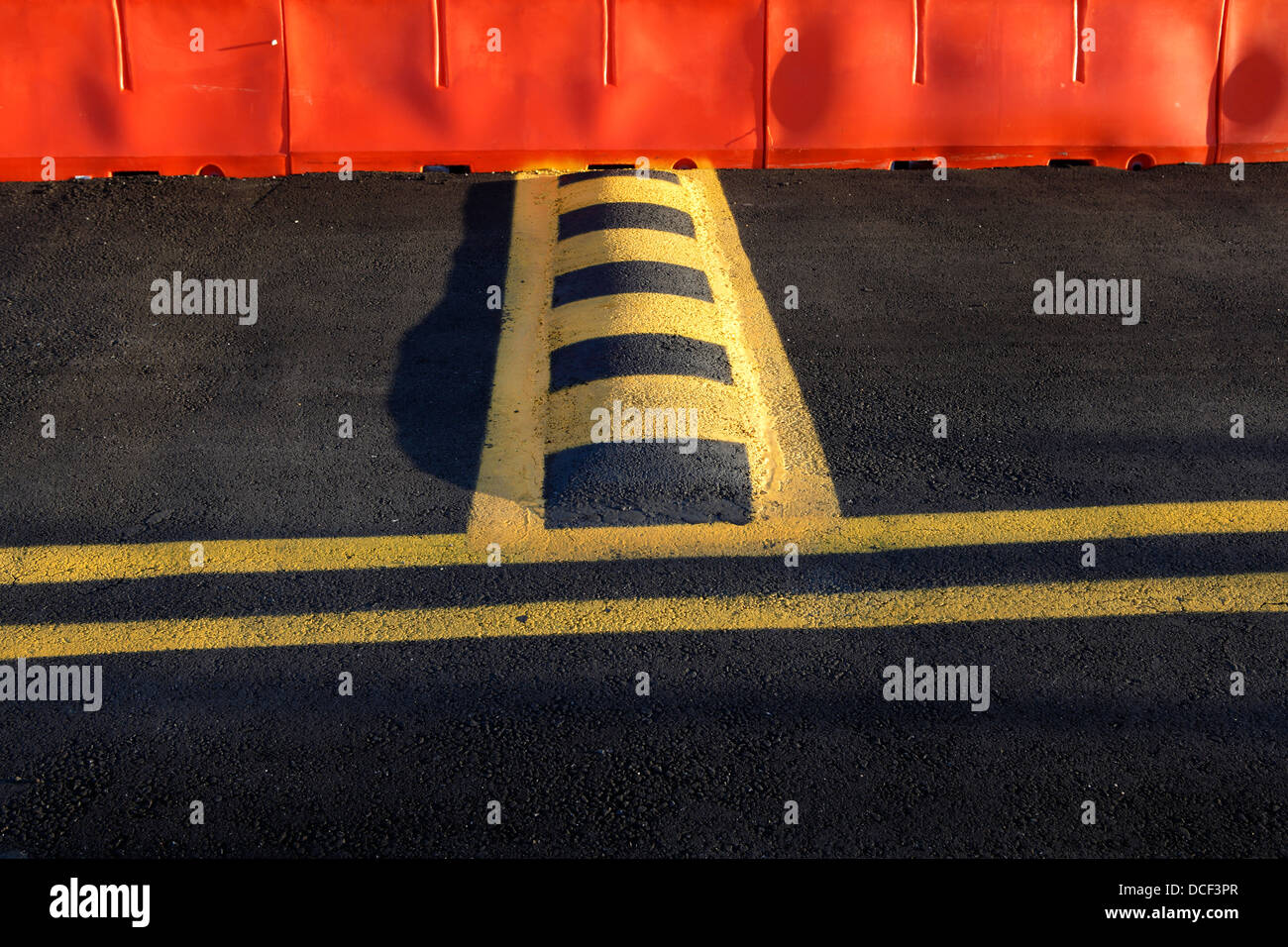 Marked speed bump hi-res stock photography and images - Alamy
