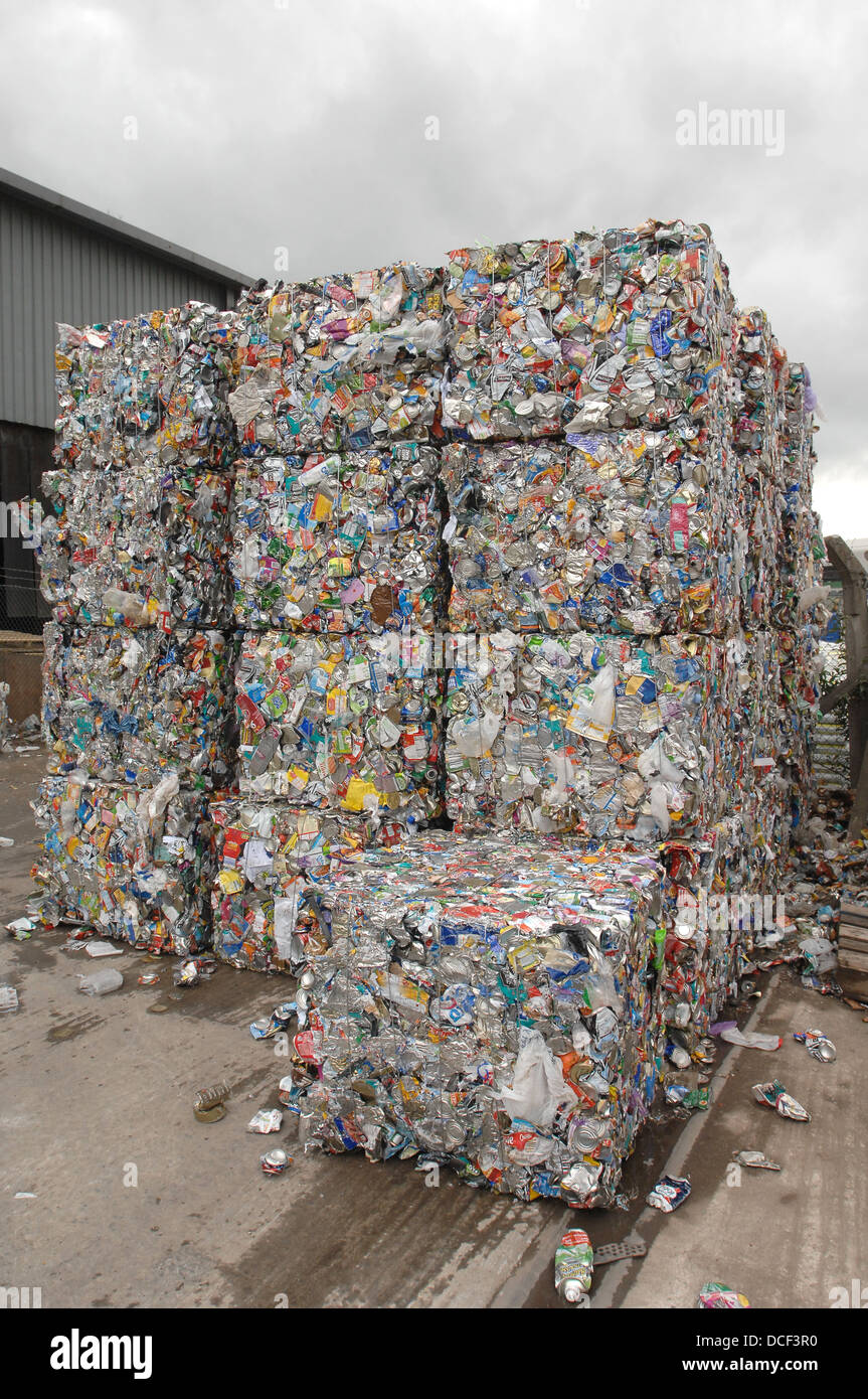 The recycling of old rubbish in Plymouth,Devon Stock Photo - Alamy