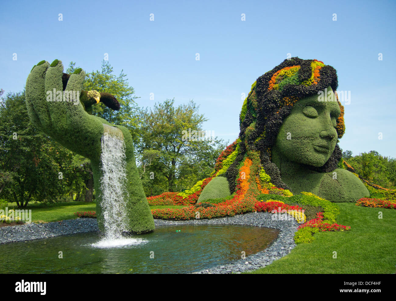 Mother Earth Lise Cormier Mosaicultures exhibition Stock Photo - Alamy