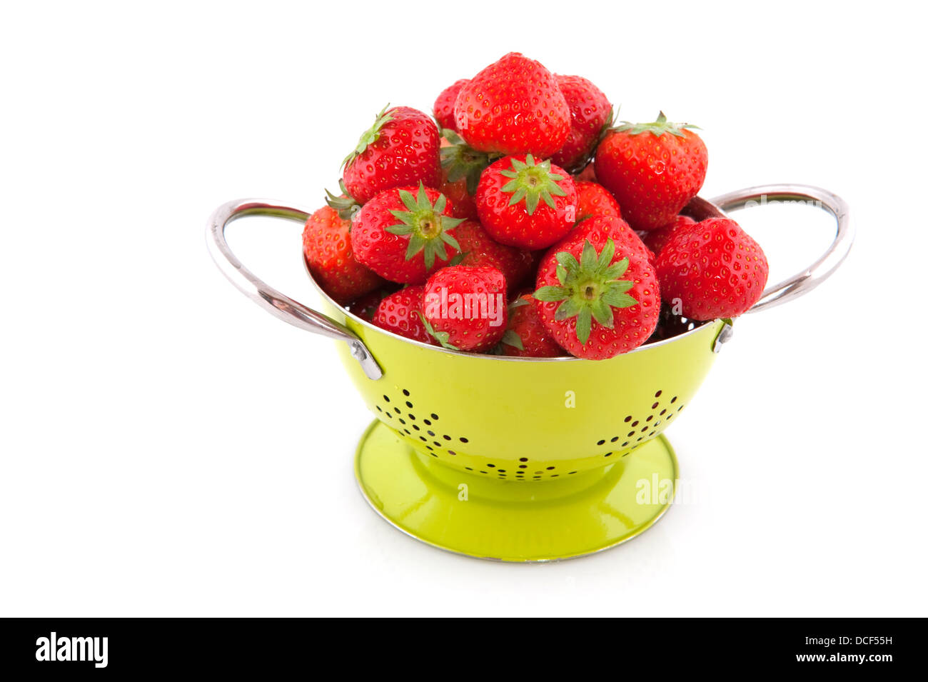 colander with strawberries Stock Photo - Alamy