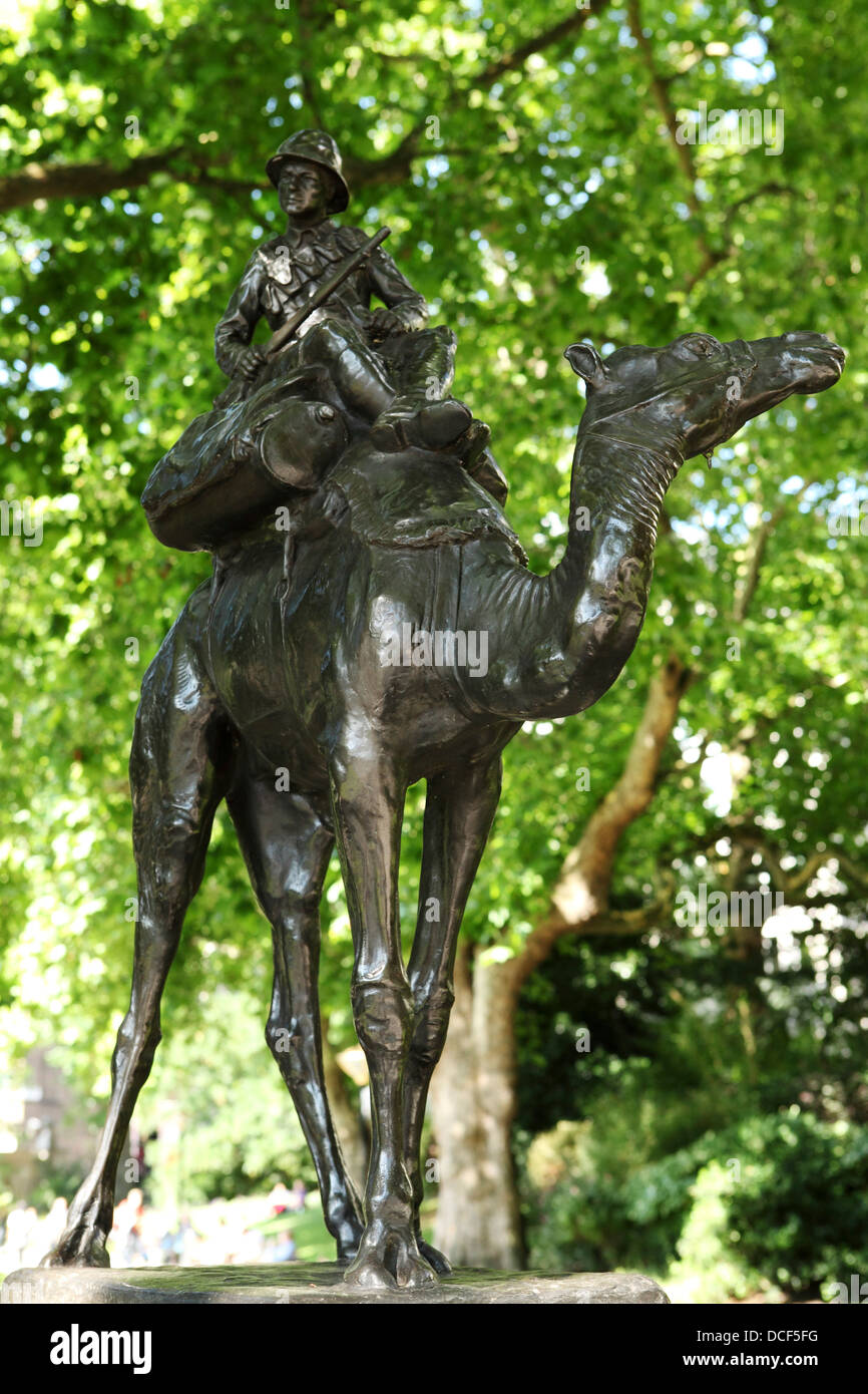 Memorial to the Imperial Camel Corps in Victoria Embankment Gardens in ...