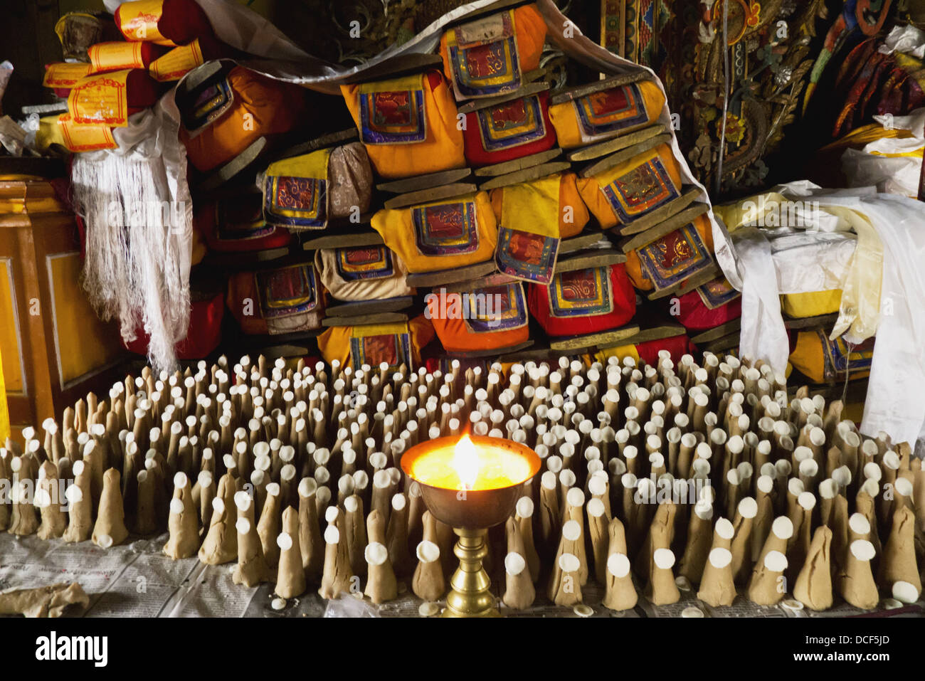 India, West Sikkim, Yuksom, Torma offerings at Dubdi Monastery Stock ...