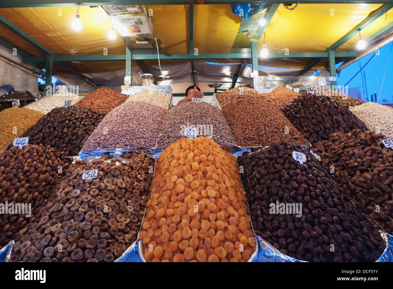 Moroccan dates at Marrakesh Souk; Marrakesh, Marrakesh, Morocco Stock ...