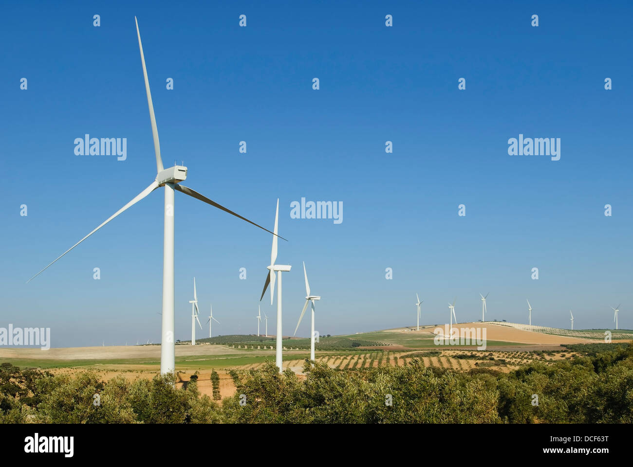 Wind Turbines, Andalucia, Spain Stock Photo - Alamy