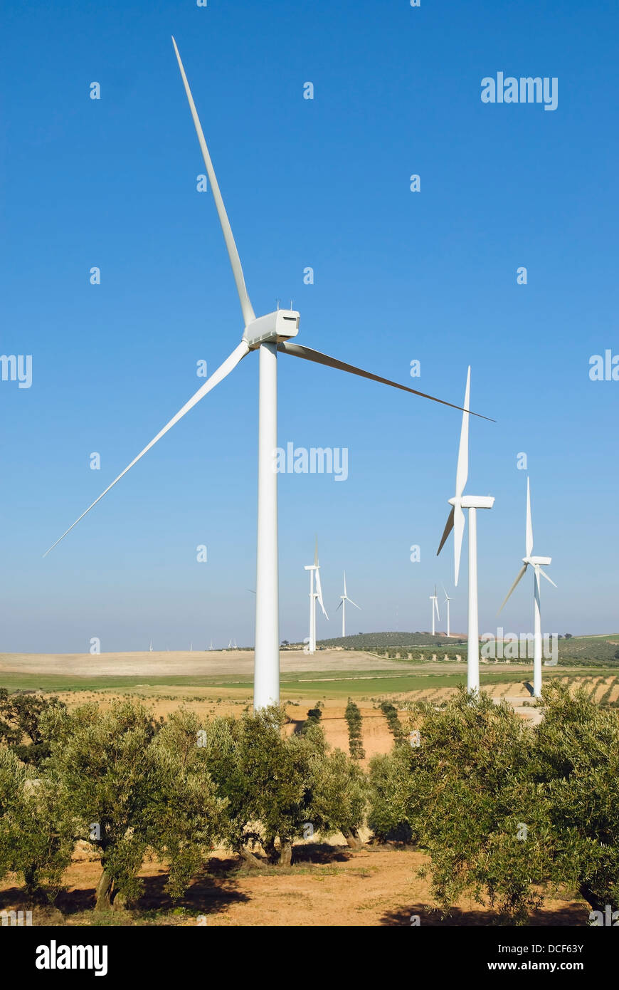 Wind Turbines, Andalucia, Spain Stock Photo - Alamy