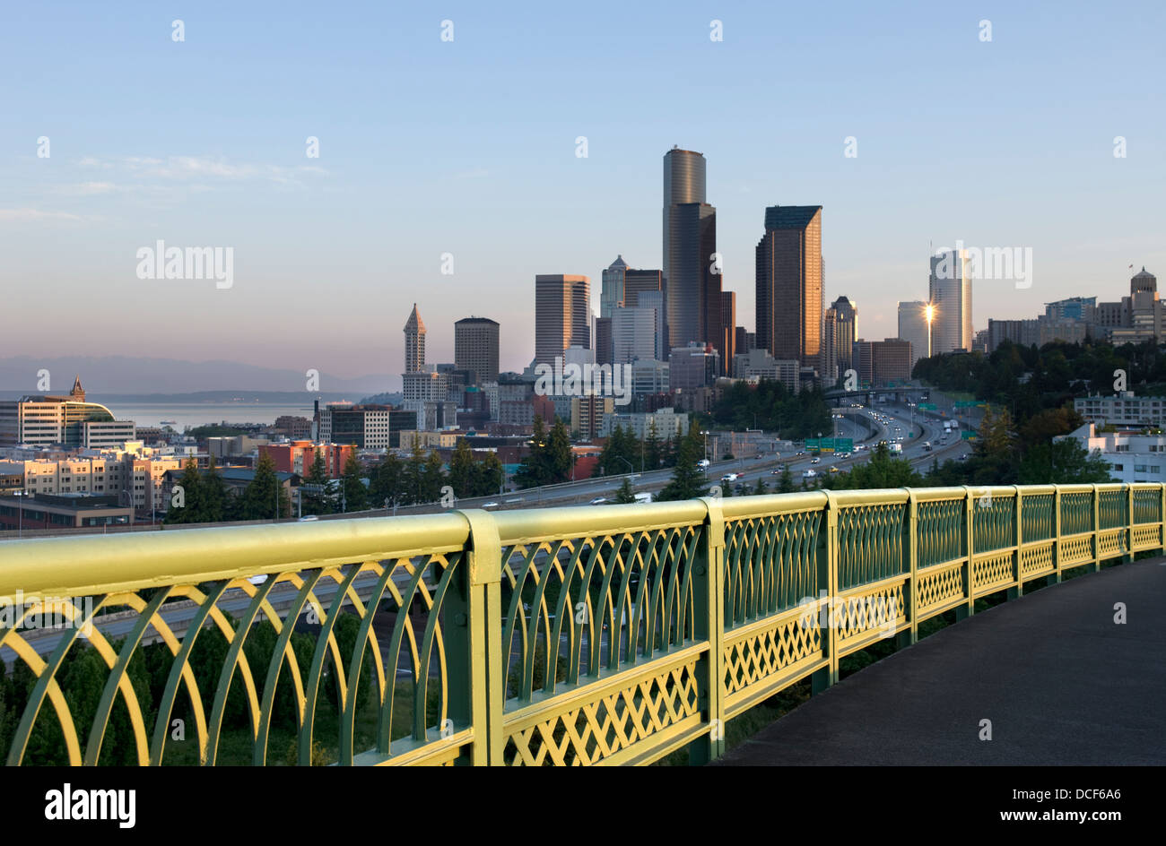 DOWNTOWN SKYLINE SEATTLE WASHINGTON STATE USA Stock Photo - Alamy