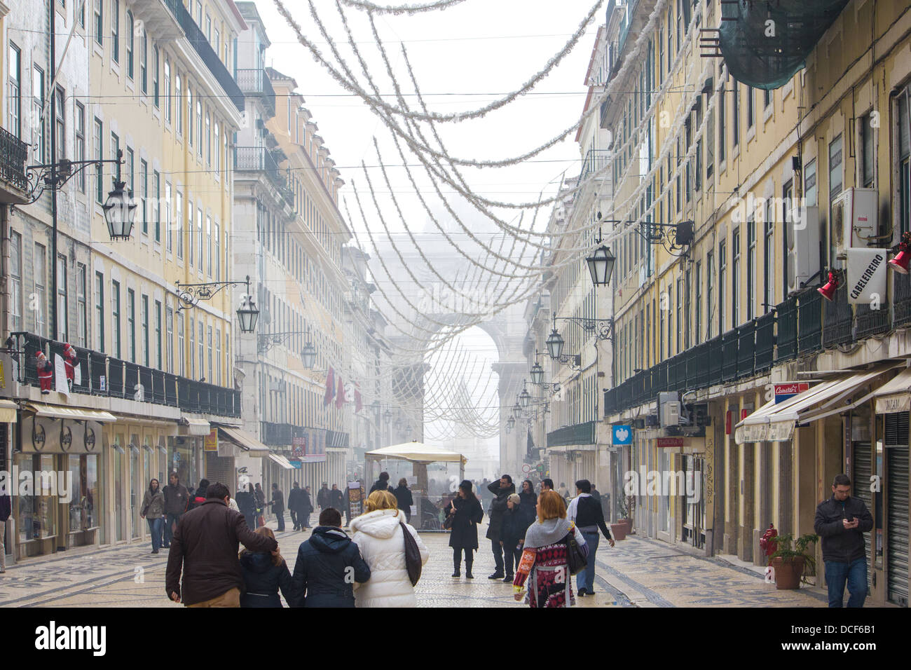 Rua Augusta, Lisbon downtown Stock Photo - Alamy
