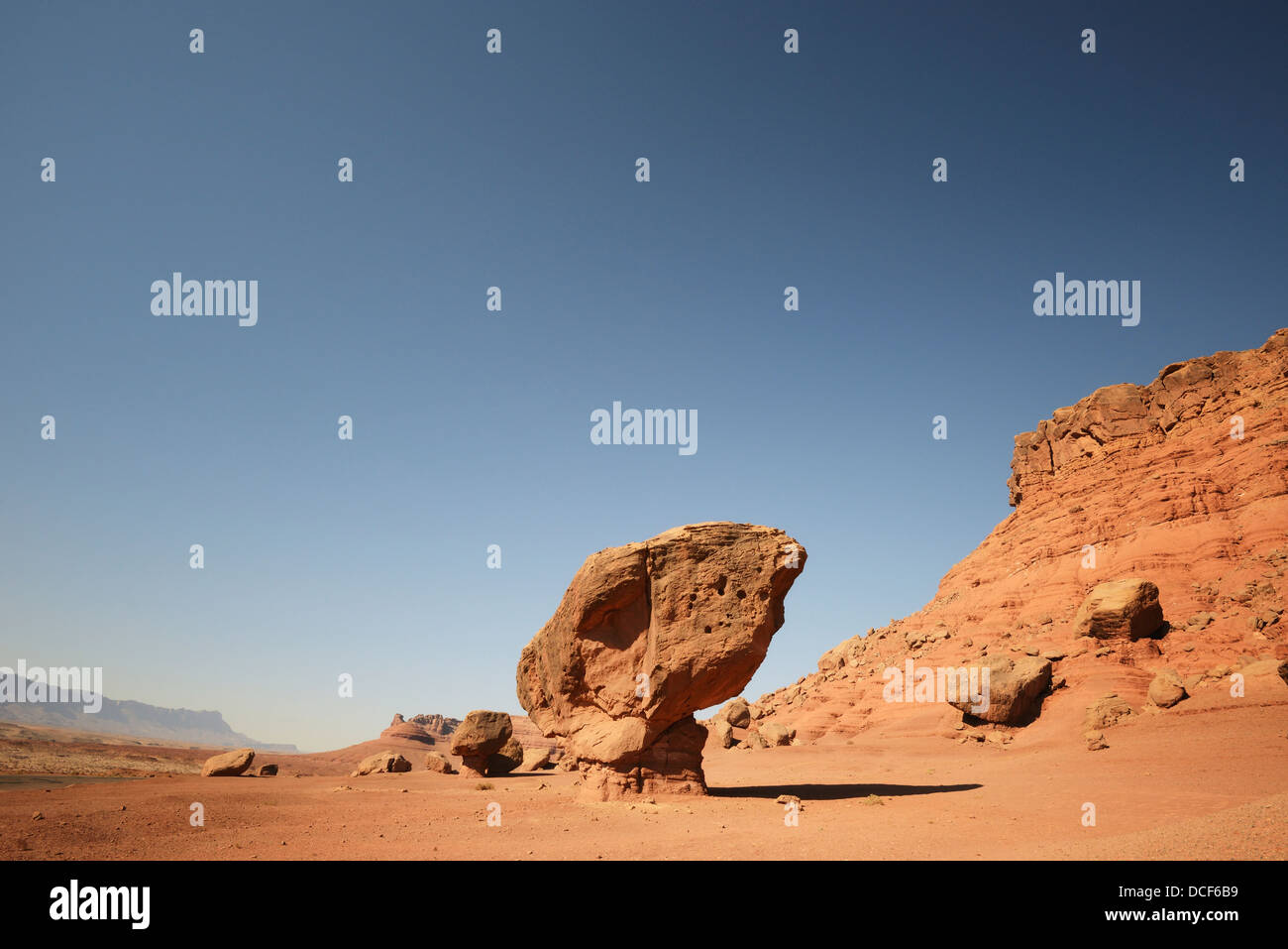 Balanced Rock In Glen Canyon National Recreation Area;Arizona Usa Stock ...
