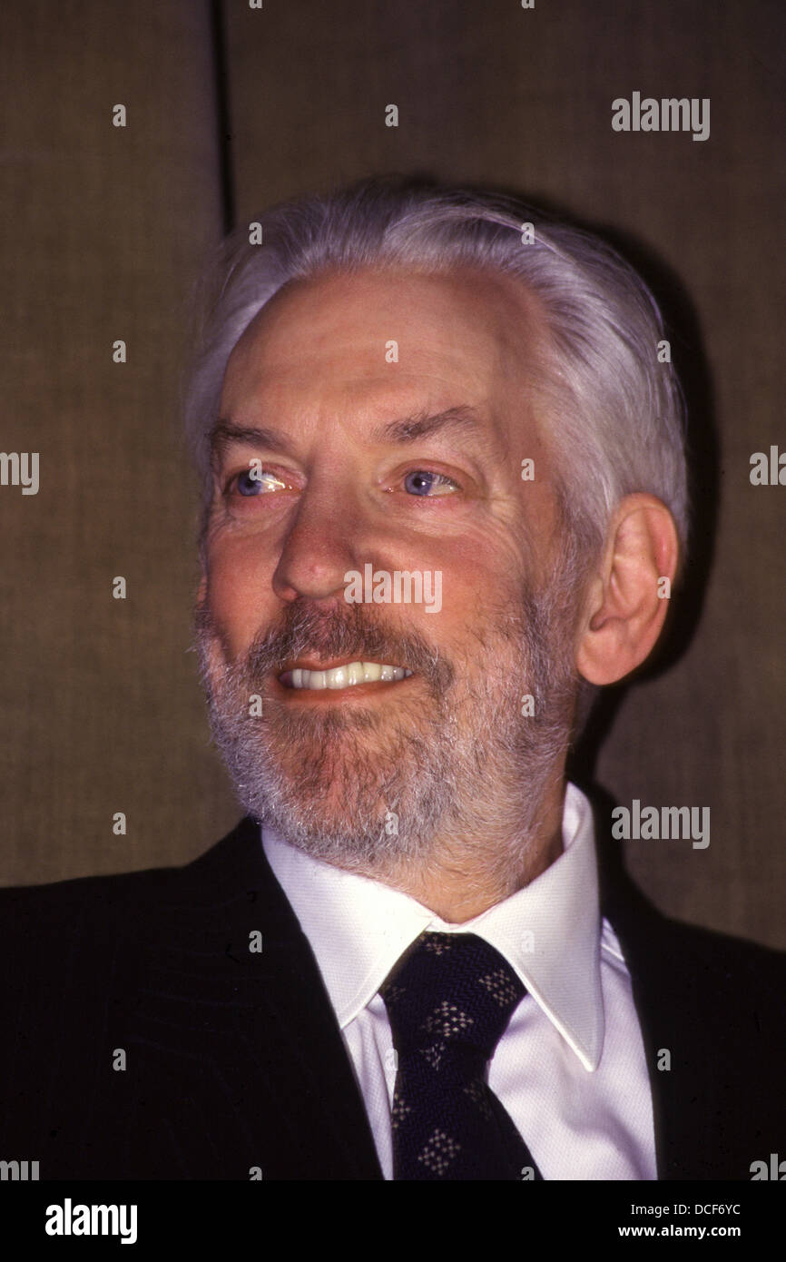 Actor Donald Sutherland visiting Hamburg in 2000 Stock Photo - Alamy