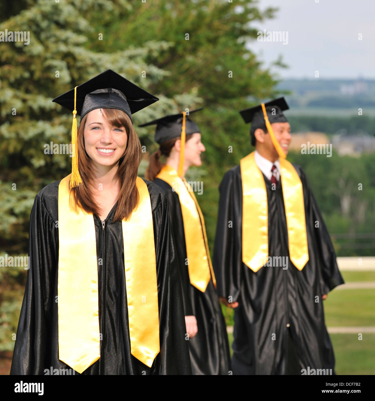 Portrait Of A Graduate Stock Photo - Alamy
