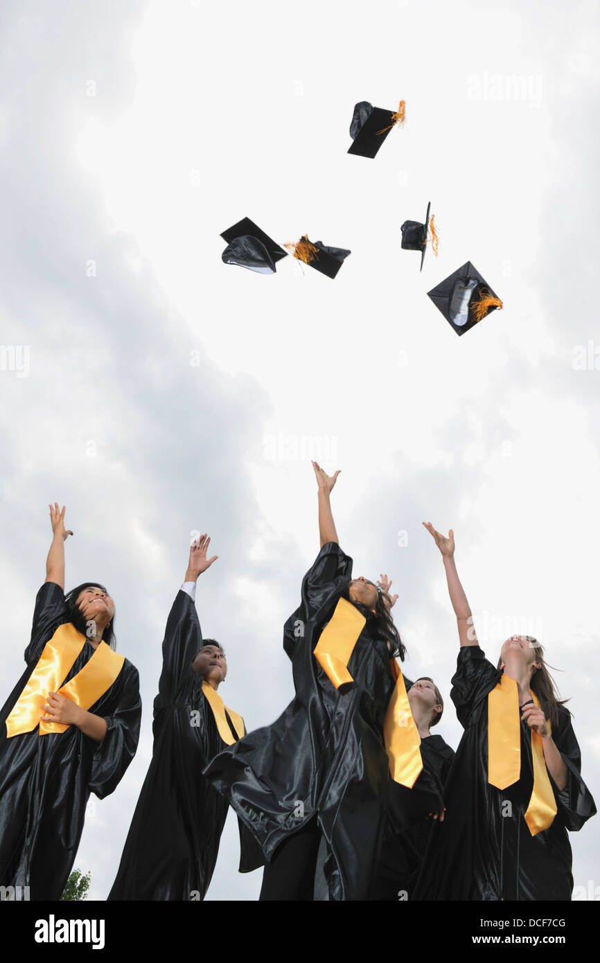 Diverse University Graduates Outside Together Stock Photo - Alamy