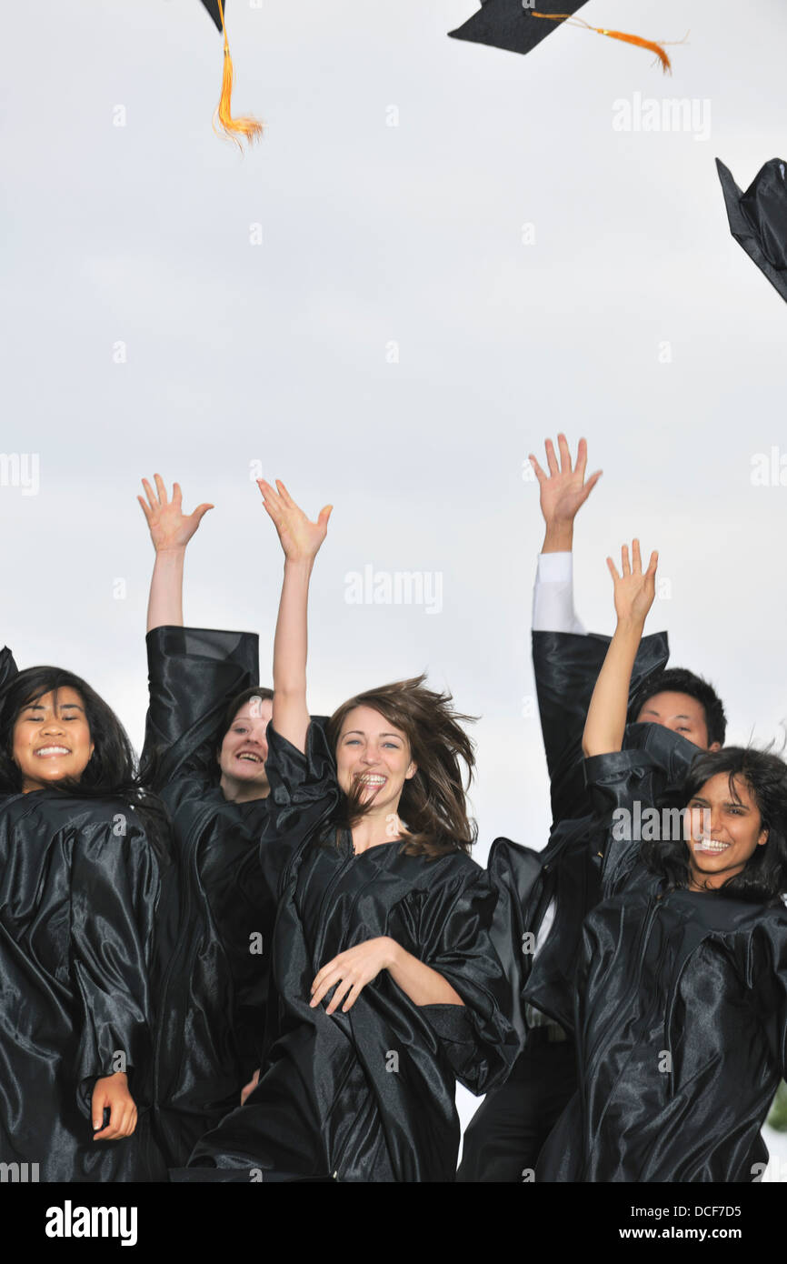 Diverse University Graduates Outside Together Stock Photo - Alamy