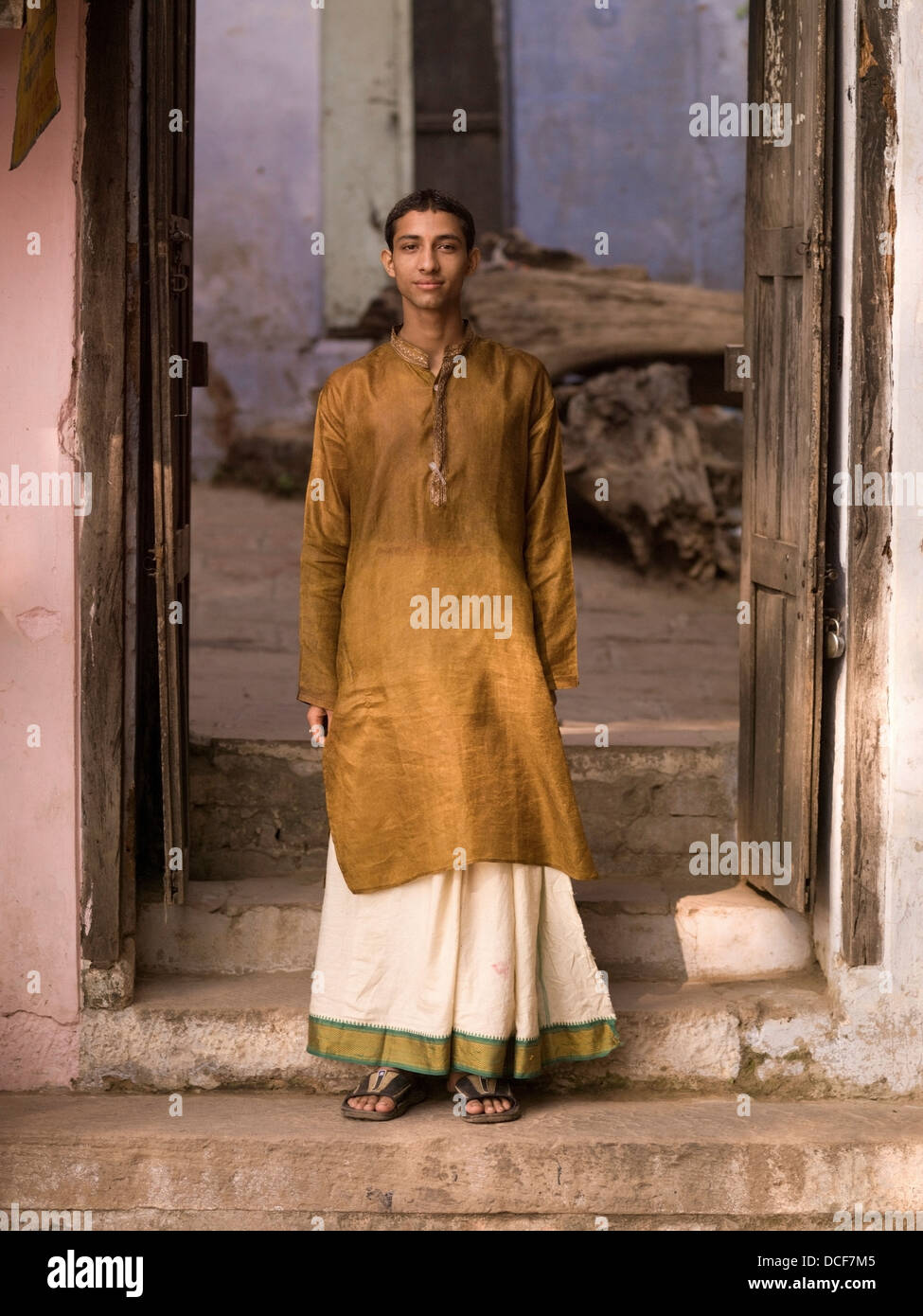 Portrait Of Teenage Hindu Boy; Varanasi,India Stock Photo - Alamy