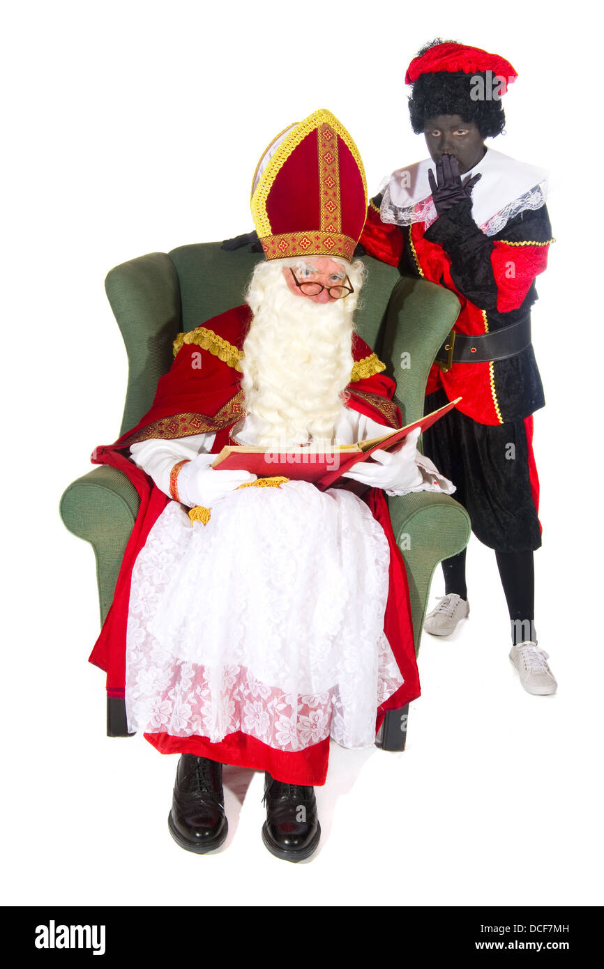 Sinterklaas and Black Piet Stock Photo - Alamy
